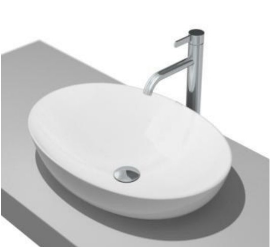 Chậu rửa lavabo đặt bàn TOTO LT1705 thiết kế oval đẳng cấp