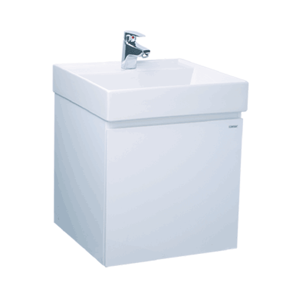 Tủ Lavabo Liền Bàn Caesar LF5380+EH05380 Màu Trắng/ Vân Gỗ