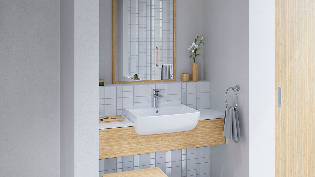 Chậu Rửa Mặt Lavabo Inax AL-345V Bán Âm – Mỹ Hòa VLXD & Nội Thất